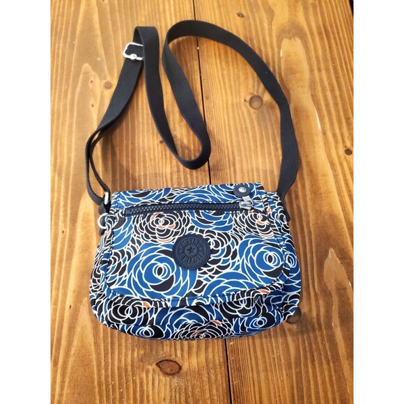 Kipling | Bags | Kipling Blue Floral Crossbody Bag | Poshmark